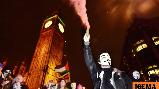 V for Vendetta: Καταστροφές και άγριο ξύλο στο Λονδίνο τη «Νύχτα του ...