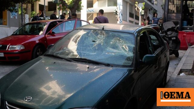 Anarchists attack Exarchia police station in broad daylight (photos)