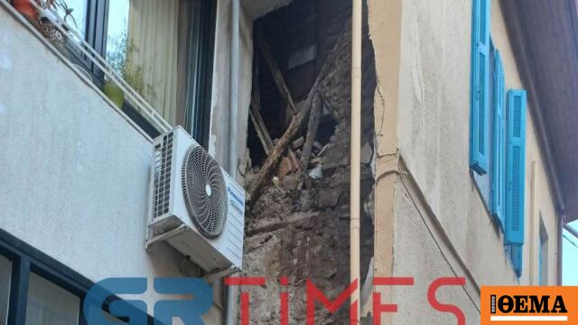 Θεσσαλονίκη: Κατέρρευσε τοίχος παραδοσιακής κατοικίας στην Άνω Πόλη ...