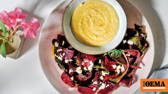 Καψαλισμένα παντζάρια με σκορδαλιά αμυγδάλου