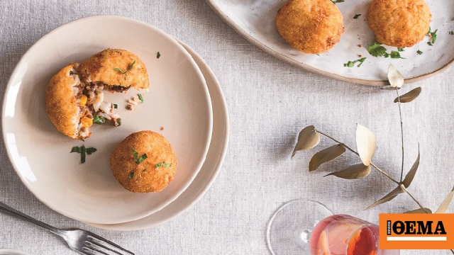 Zero waste arancini με leftovers από ριζότο