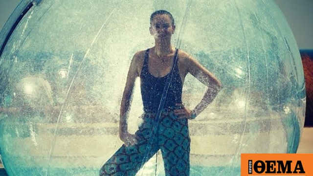 GNTM 2: Η Ζενεβιέβ ποζάρει στη διάφανη μπάλα και κοντράρει στα... ίσα ...