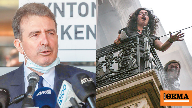 Ο Χρυσοχοΐδης πλησιάζει τους δολοφόνους της Marfin