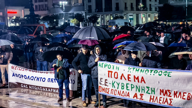 Συγκέντρωση διαμαρτυρίας από αγρότες και κτηνοτρόφους της Δυτικής ...