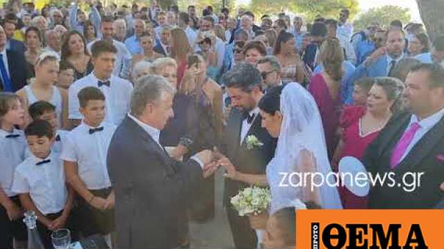 WebTV - Ο γάμος του Παναγιώτη Σημανδηράκη και της Άννας Μπενιουδάκη