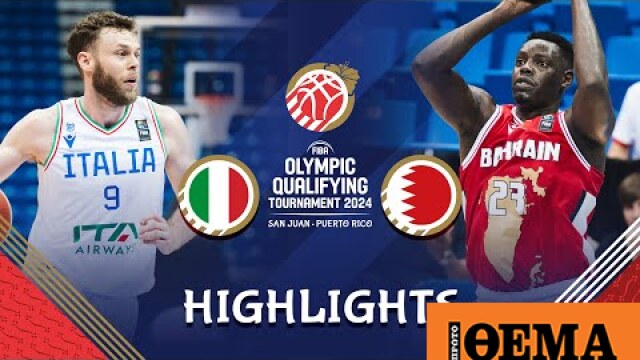WebTV - Italy vs Bahrain | Highlights | FIBA OQT 2024 Puerto Rico