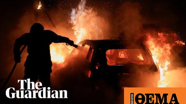 WebTV - French police fire teargas and protesters burn cars on fifth ...