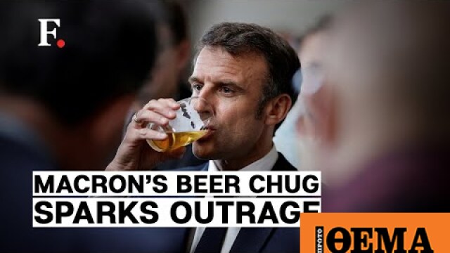WebTV - French President Macron Chugs Beer after Rugby Team’s Win ...