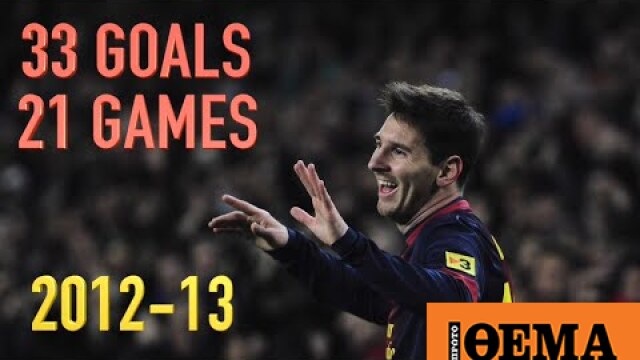 WebTV - Lionel Messi || WORLD RECORD || 33 goals in 21 straight matches