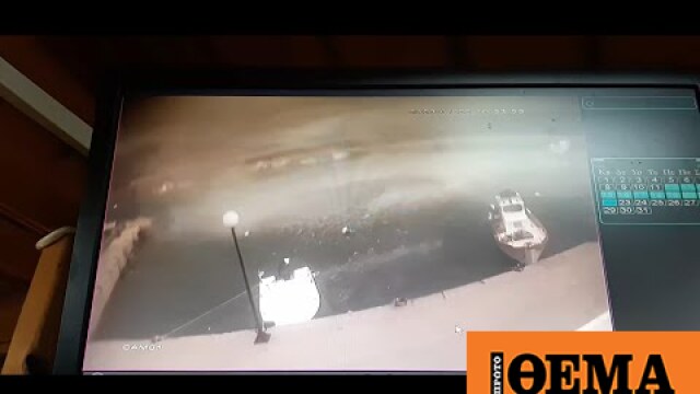 WebTV - Η στιγμή που ο υδροστρόβιλος χτυπά τον Βροντάδο
