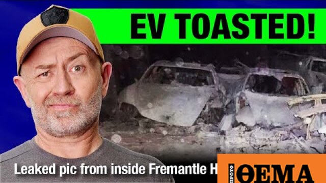 WebTV - First burnt-out EV on Fremantle Hwy revealed: Leaked photo ...