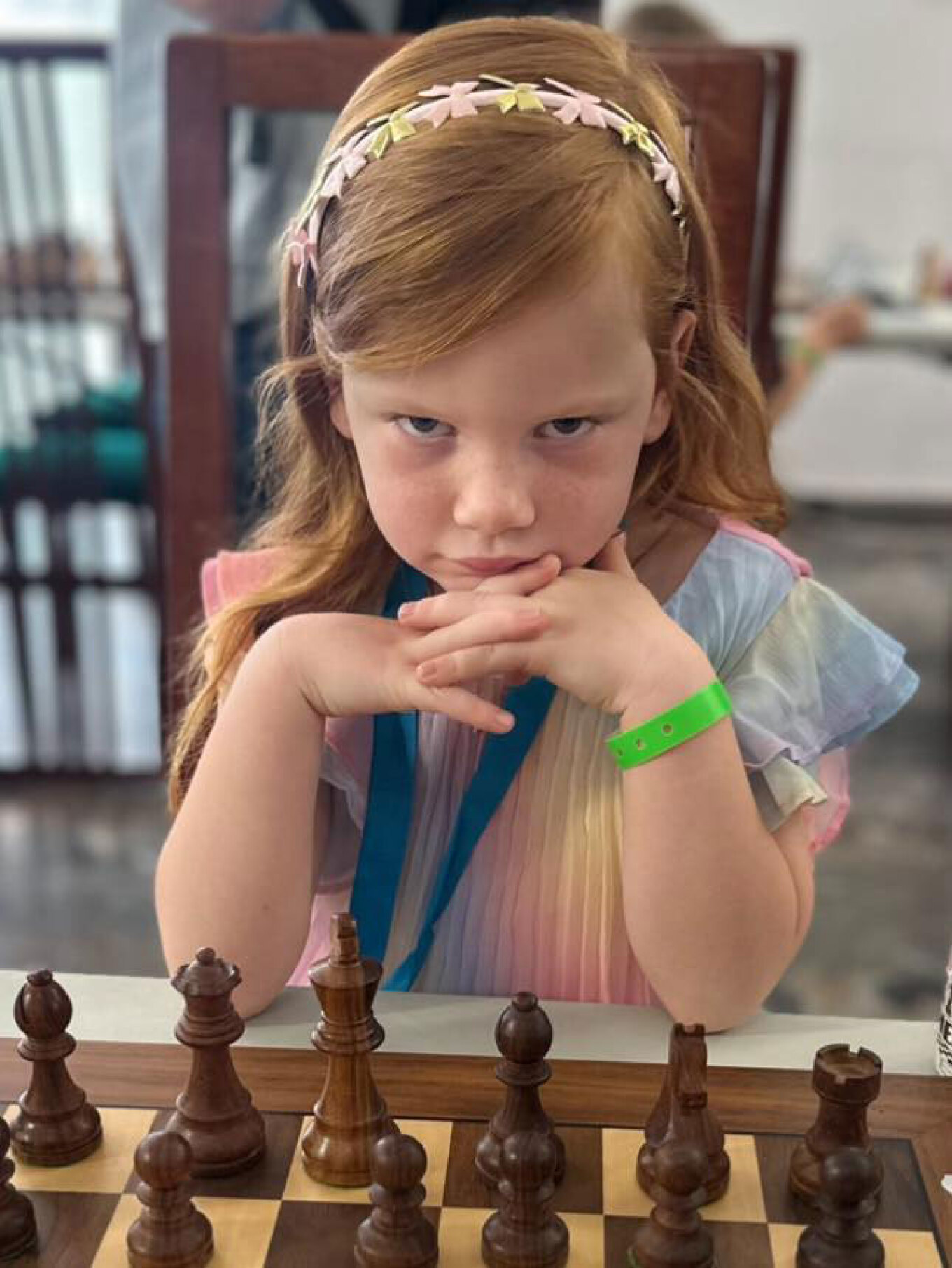 The 7-year-old Sofia from Poros, European champion in the School Chess ...